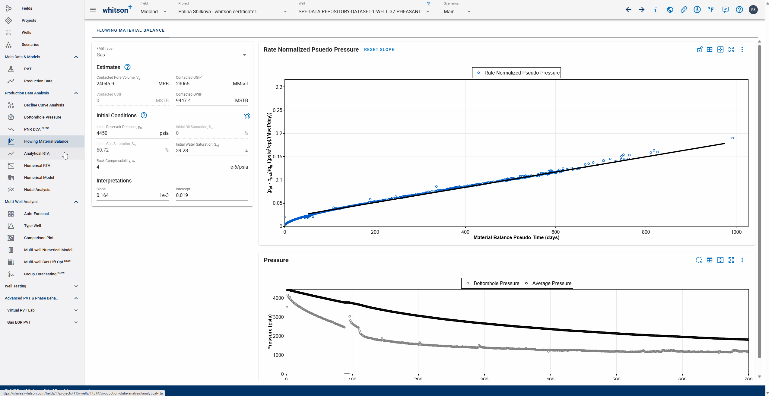 RTA - whitson⁺ - User Manual