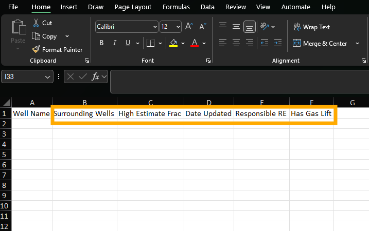 Mass upload examples - whitson⁺ - User Manual
