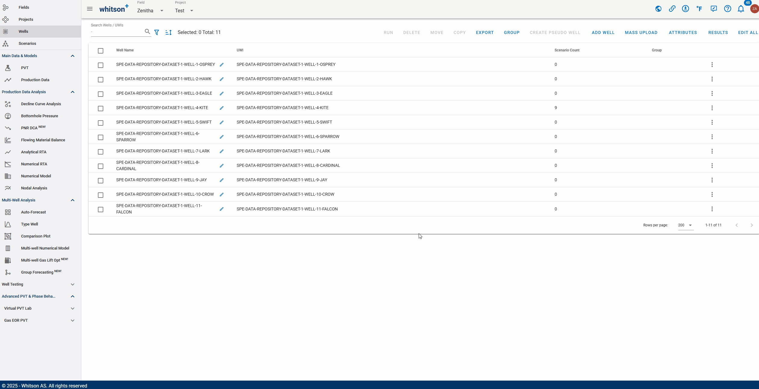 Mass Upload - whitson⁺ - User Manual