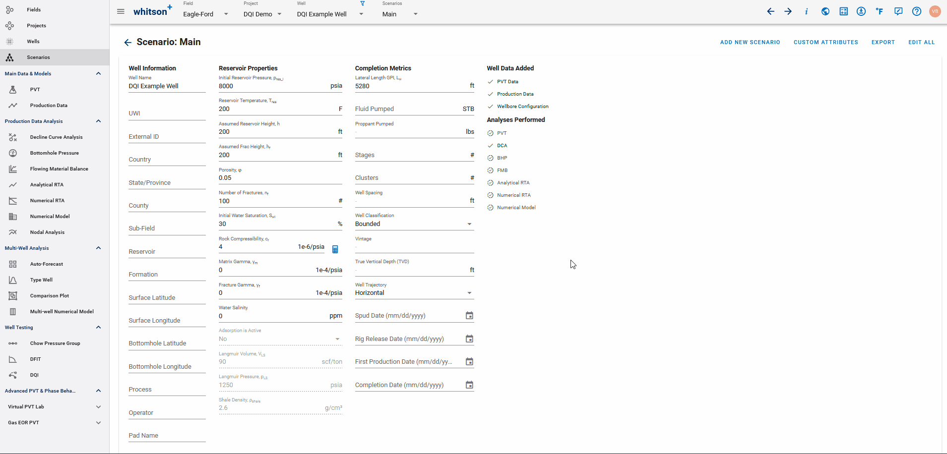 Well Test - whitson⁺ - User Manual