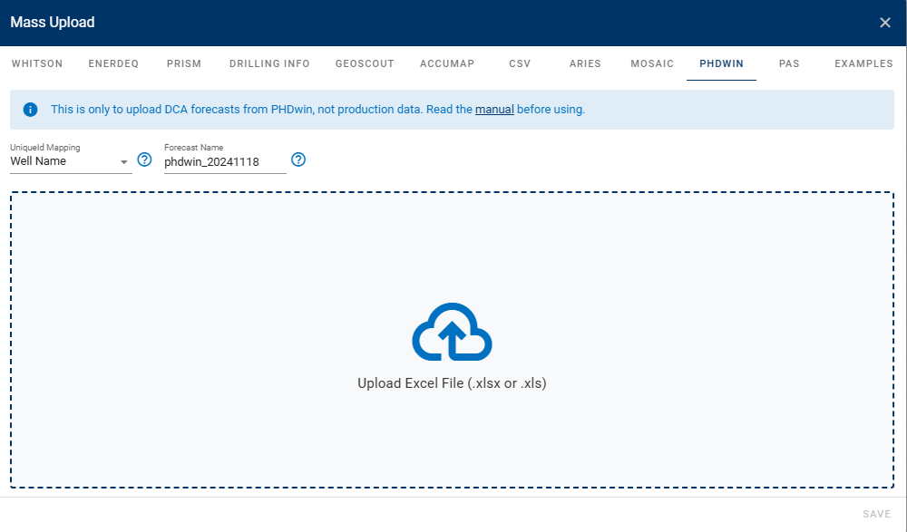 Mass Upload - whitson⁺ - User Manual