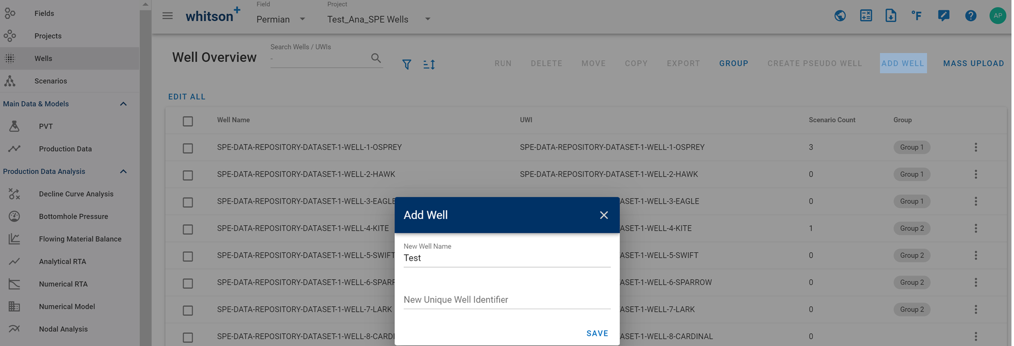 Primary Functions - whitson⁺ - User Manual