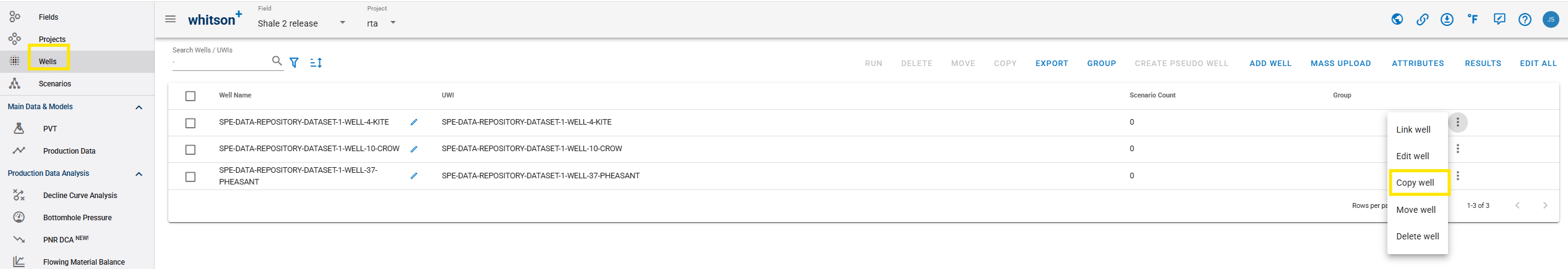 Primary Functions - whitson⁺ - User Manual