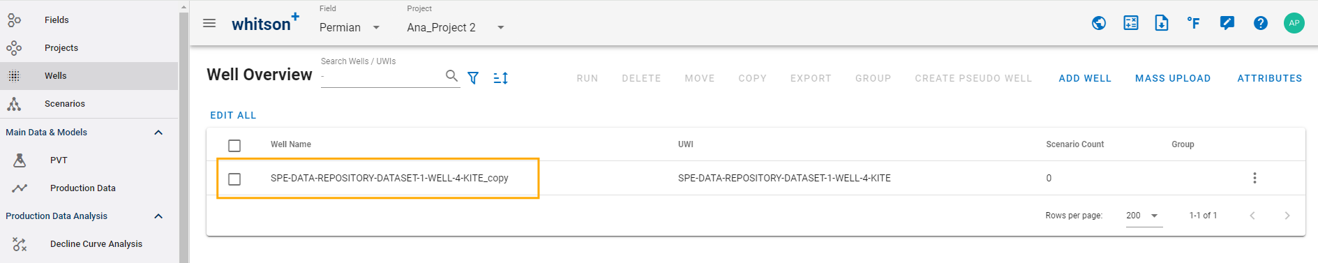 Primary Functions - whitson⁺ - User Manual
