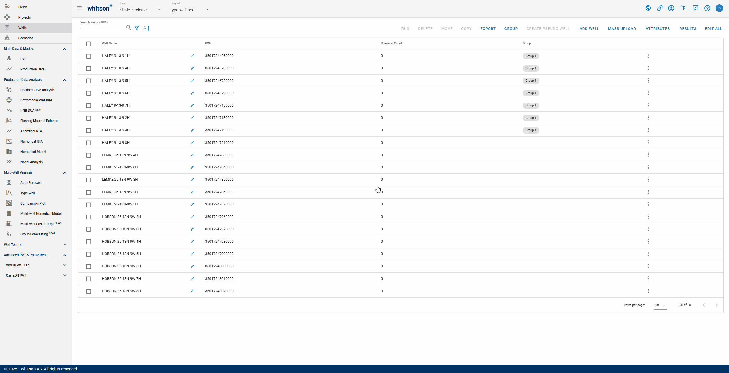 Primary Functions - whitson⁺ - User Manual
