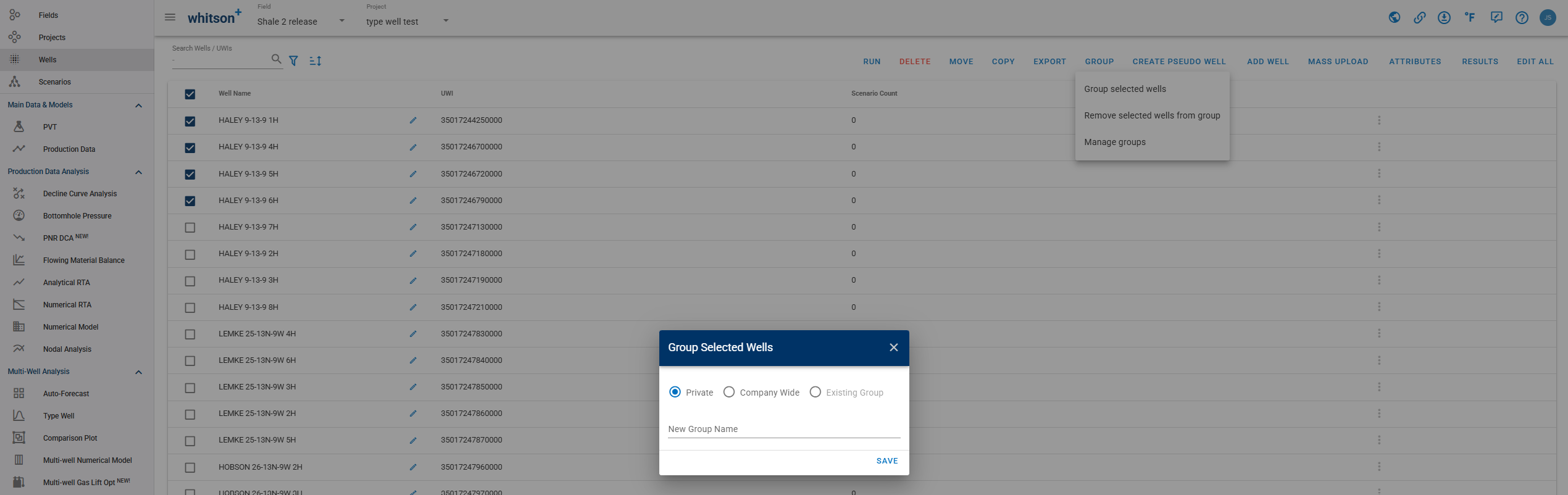 Primary Functions - whitson⁺ - User Manual