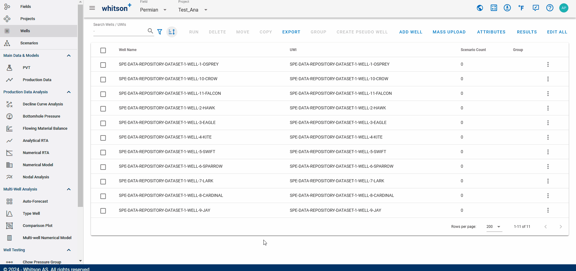 Results & Export - whitson⁺ - User Manual