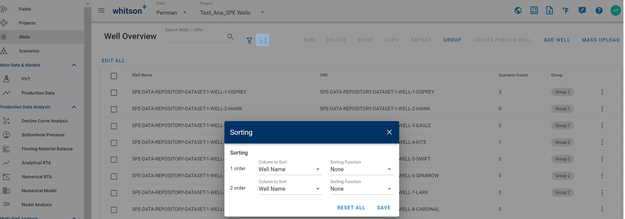 Primary Functions - whitson⁺ - User Manual