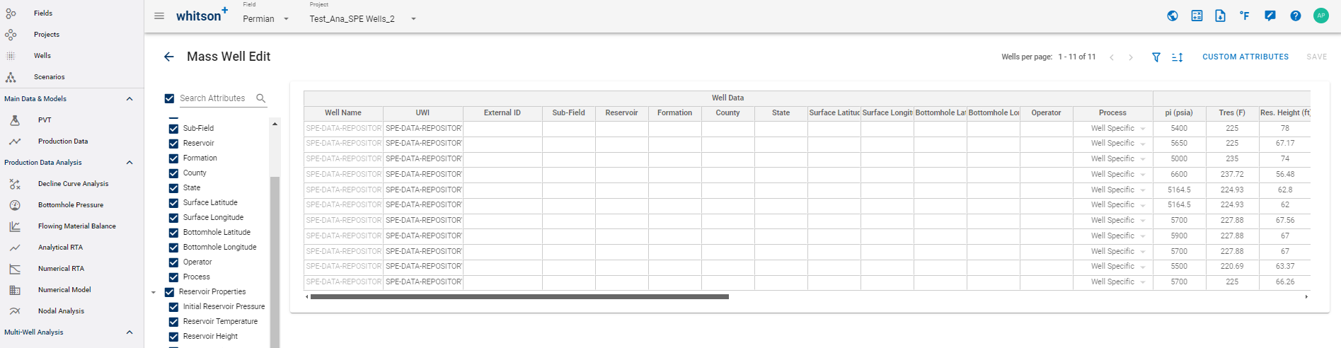 Primary Functions - whitson⁺ - User Manual