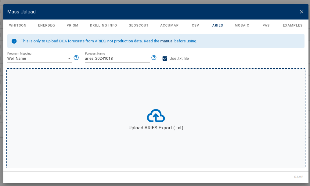 Mass Upload - whitson⁺ - User Manual